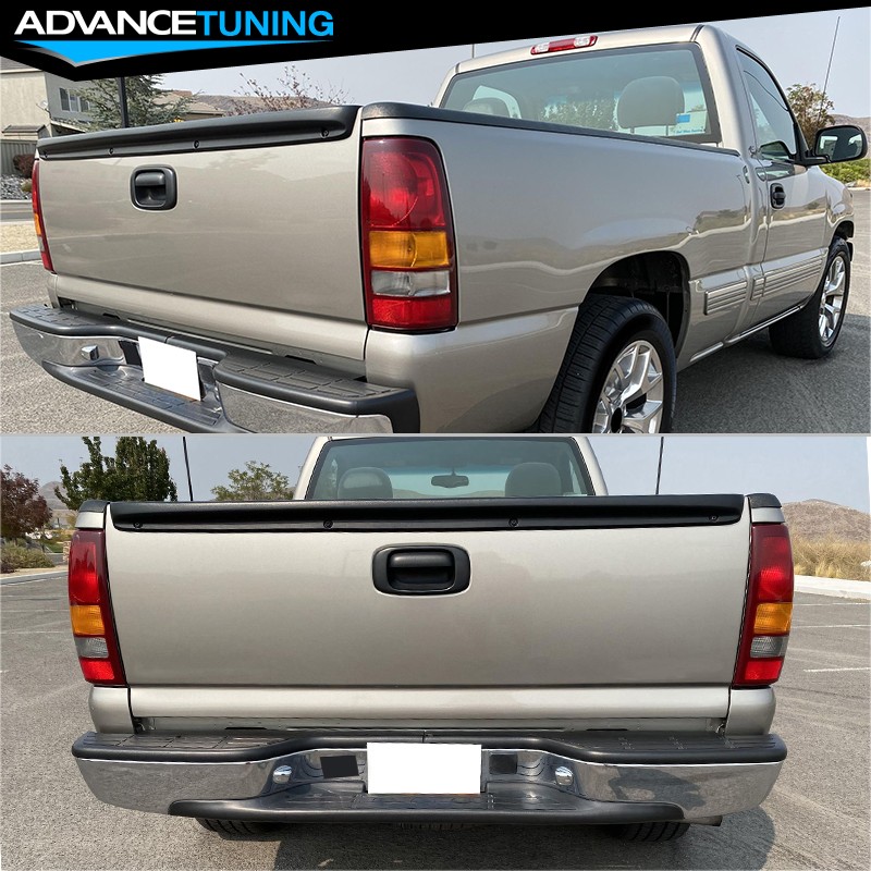 For 99-05 Silverado Sierra 1500 W/ Stepside Tailgate Cover Molding Cap ...