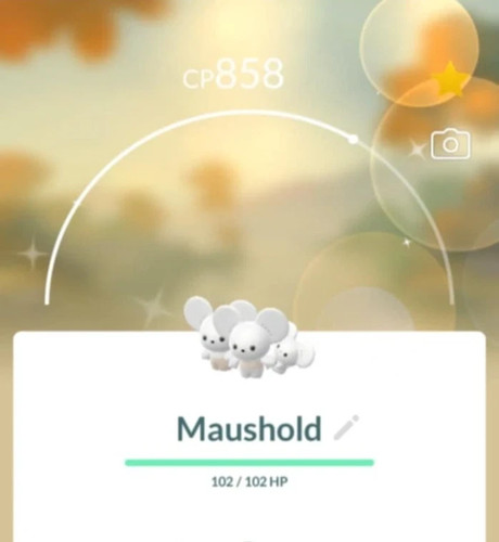 Shiny Maushold ( Family of Three ) Pokemon Go - 20k or 1M Stardust | eBay