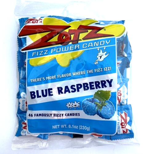 Zotz Blue Raspberry Fizz Sour Candy - 8.1oz - FREE SHIPPING | eBay UK