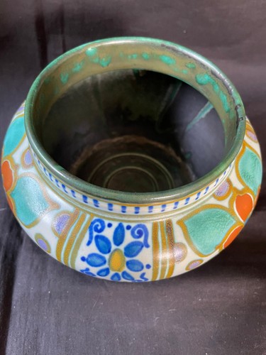 antique Dutch Gouda pottery flowerpot Appr 1920. Decor Isa . Several ...