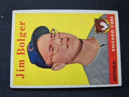 1958 Topps Baseball Card # 201 Jim Bolger - Chicago Cubs (VG/EX) | eBay