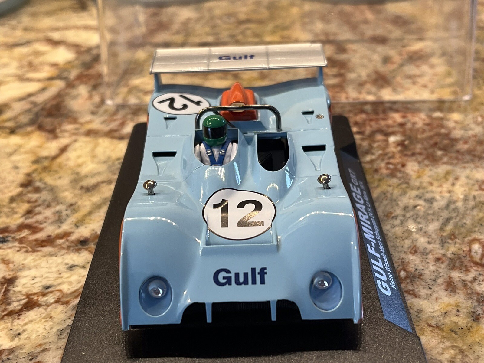 VANQUISH MG LM23 GULF-MIRAGE GR7 24 HRS LE MANS 1974 NEW OLD STOCK 1/28 ...