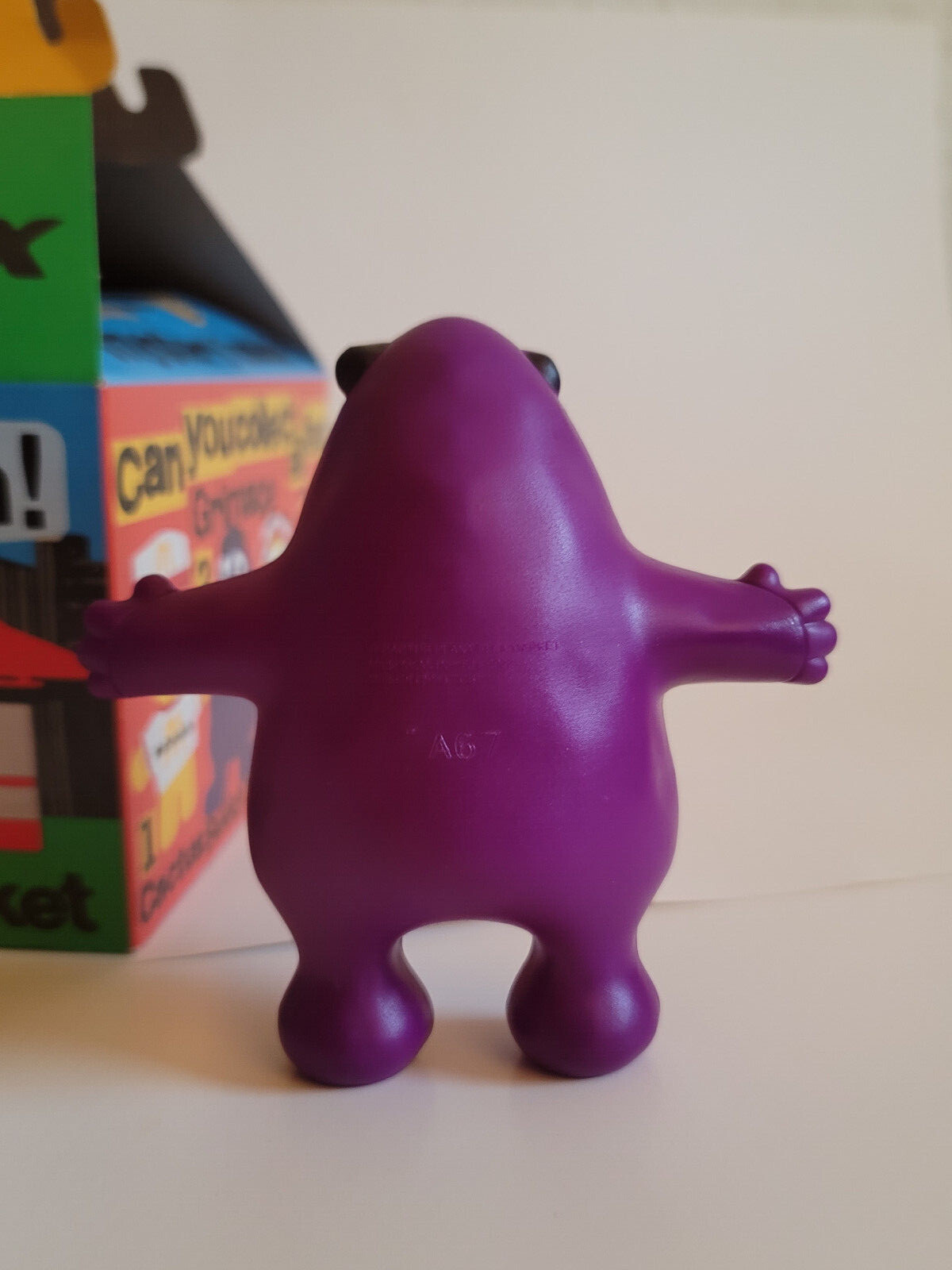 Grimace toy with adult happy meal box | eBay