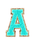Laguna Green Glitter Varsity Letter Patches | eBay