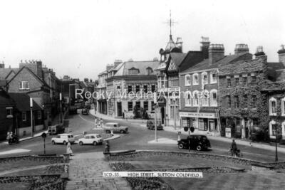 Prt-84 Street View with Cars, High Street, Sutton Coldfield Nr ...