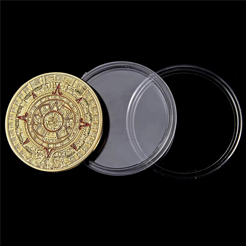 Mexico Mayan Aztec Calendar Prophecy Culture Gold Coin | eBay