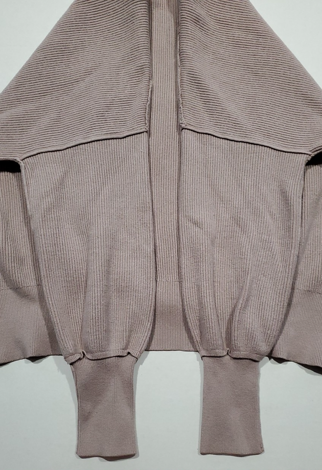 Anrabess Pink Oversized Sweater Batwing Long Sleeve Outside Seams ...