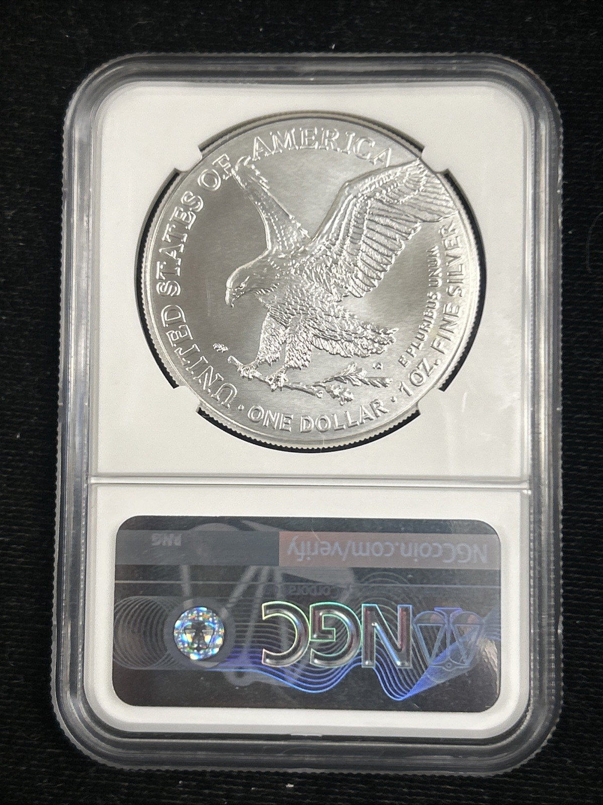 2021 ASE NGC Certified MS70 'Eagle Landing T-2' - 99.9% U.S. Silver ...