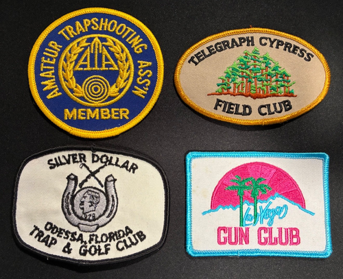 Vintage Trap Shooting Field & Gun Club Patch Lot of 4 | eBay