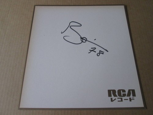 y15 Shikishi board David Bowie Autographed Colored Paper Shikishi 1978 ...
