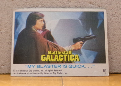 CYLON LASER RIFLE DAMAGED BATTLESTAR GALACTICA TRADING CARD STARBUCK'S ...