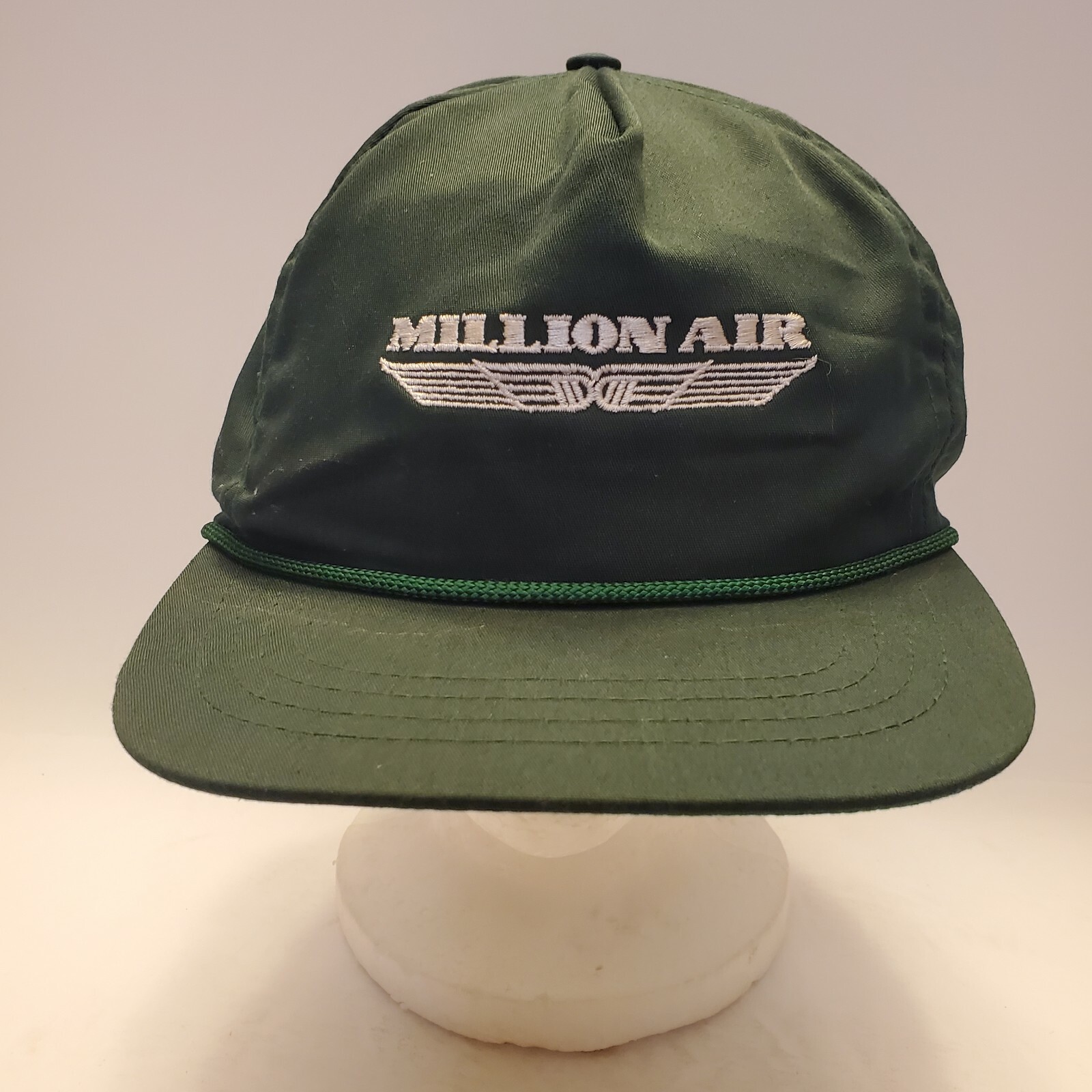 Vintage Duckster Gunter Green Cap USA Million Air Gre… - Gem