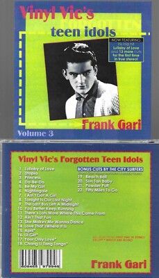 FRANK GARI-BEST OF/FORGOTTEN TEEN IDOL-22 CUTS-W/BOBBY DARIN-NEW CD | eBay