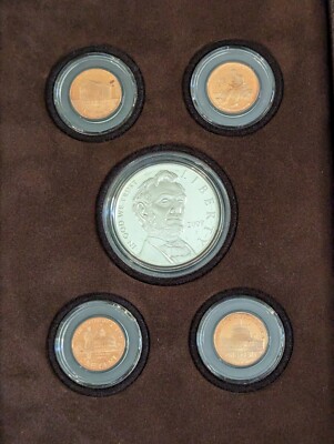 2009 Lincoln Coin & Chronicles Set, Five Coins, US Mint OG PKG AND COA ...