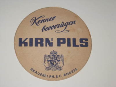 Vintage Beer Coaster KIRNER PILS | eBay