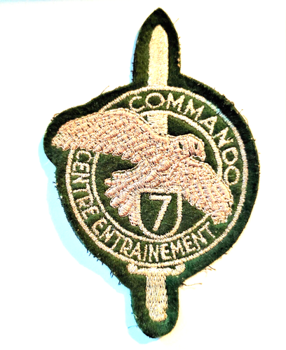 insigne patch militaire armée CEC Centre Entraînement Commando 7 VERT | eBay