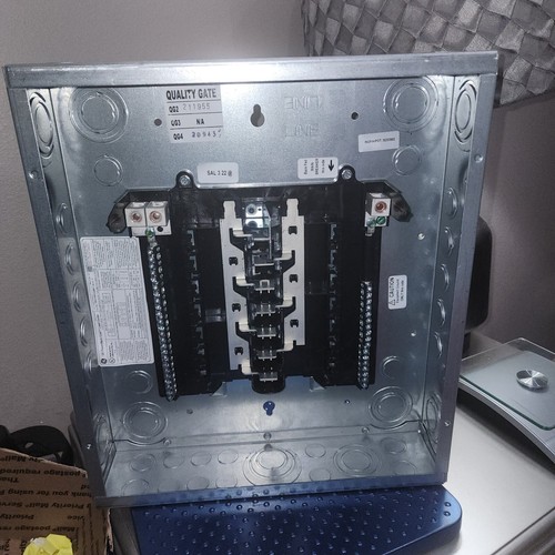 New GE 100 Amp 12-Space 22-Circuit Main Breaker Indoor Load Center ...