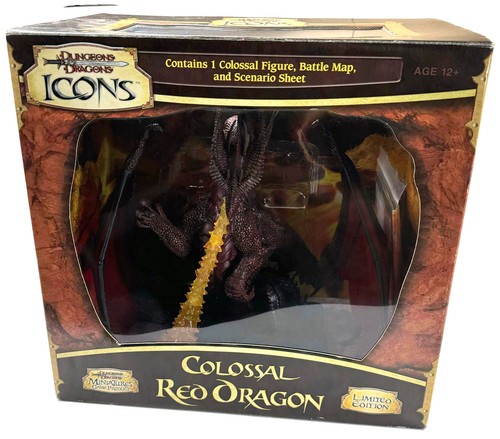 DUNGEONS & DRAGONS Icons Colossal Red Dragon Limited Edition USED with ...