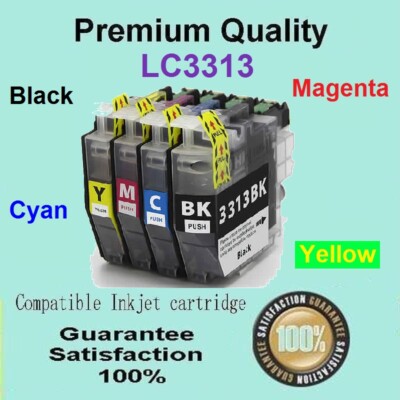 4 x LC3313 LC-3313 B/C/M/Y Ink Cartridge Compatible with Brother MFC ...