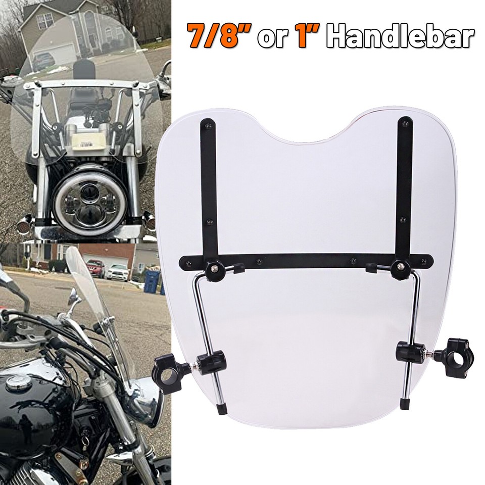 Motorcycle Windshield Smoke Wind Deflectors Windscreen Windshield For ...