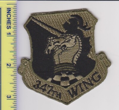 US Air Force Subdued Patch 347 Wing | eBay