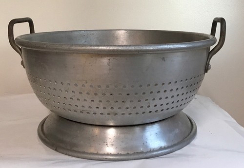 Vintage Colander Strainer Commercial Heavy Duty 15" Dia. | eBay