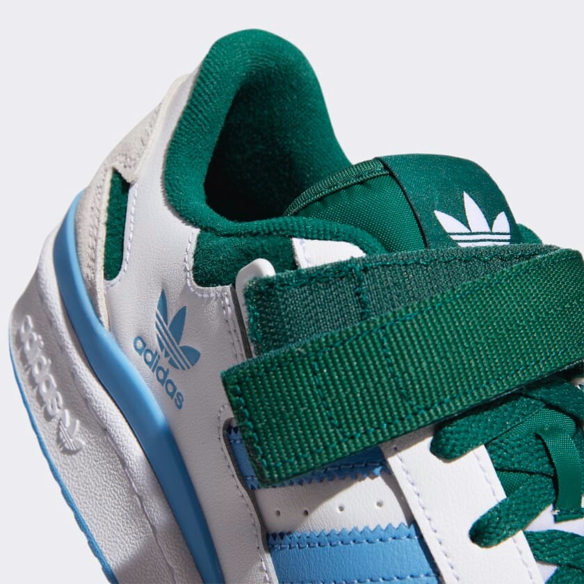 Adidas Forum Low Mens Lifestyle Sneakers Cloud White/Blue/Green FY6816 ...