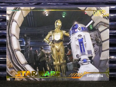 C-3P0 R2-D2 The Force Awakens 2023 Star Wars Prerelease Card SW01 UR14 ...