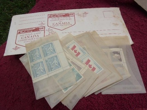 Canada Vintage Stamp Block Lot & Souvenir Card | eBay