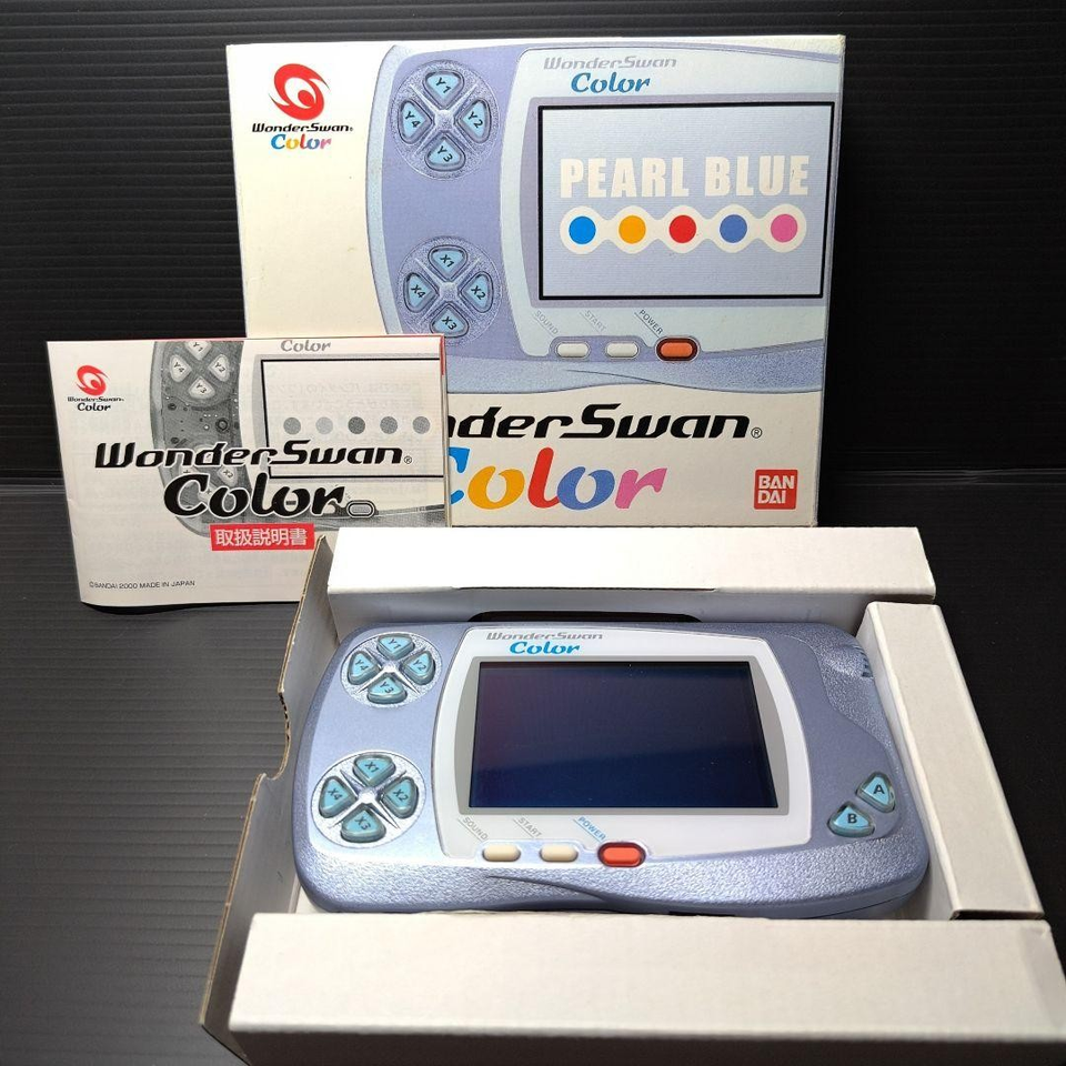 Wonder Swan Color Pearl Blue WSC-001 Bandai Handheld game console w ...
