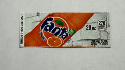 Fanta Orange Vending Machine Flavor Strip 20oz For Vendo, Dixie Narco ...