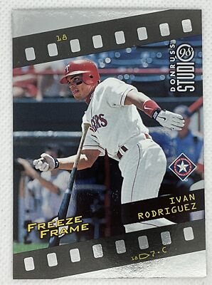 1998 Studio #18 Ivan Rodriguez Freeze Frame /4500 | eBay