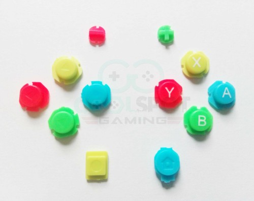 Nintendo Switch Controller Joycon Multi Colour Rainbow Button Set - UK ...