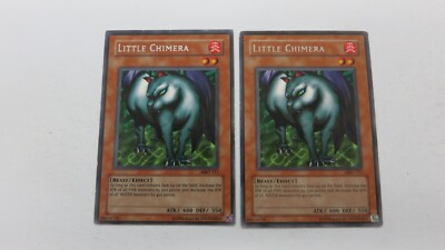 2x LITTLE CHIMERA MONSTER UNLIMITED EDITION MRD-117 RARE YUGIOH 1 LP 1 ...