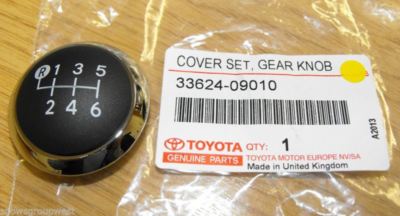 Genuine Toyota Avensis 6 Speed Gear Knob Chrome Top 33624-09010 | eBay UK