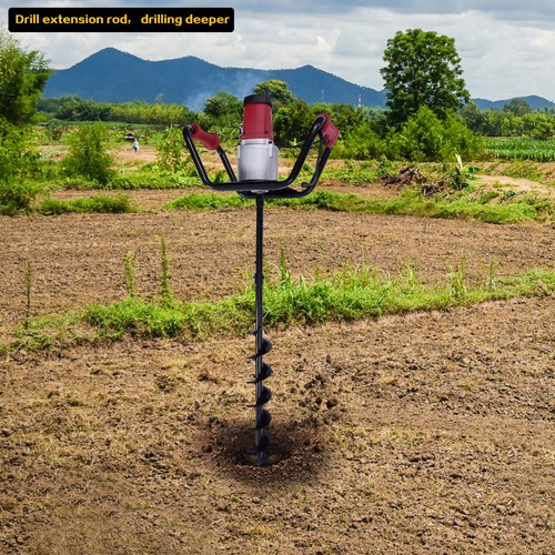 Electric Post Hole Digger Earth Auger 1500W 1.6HP w/ 4inch Bits ...