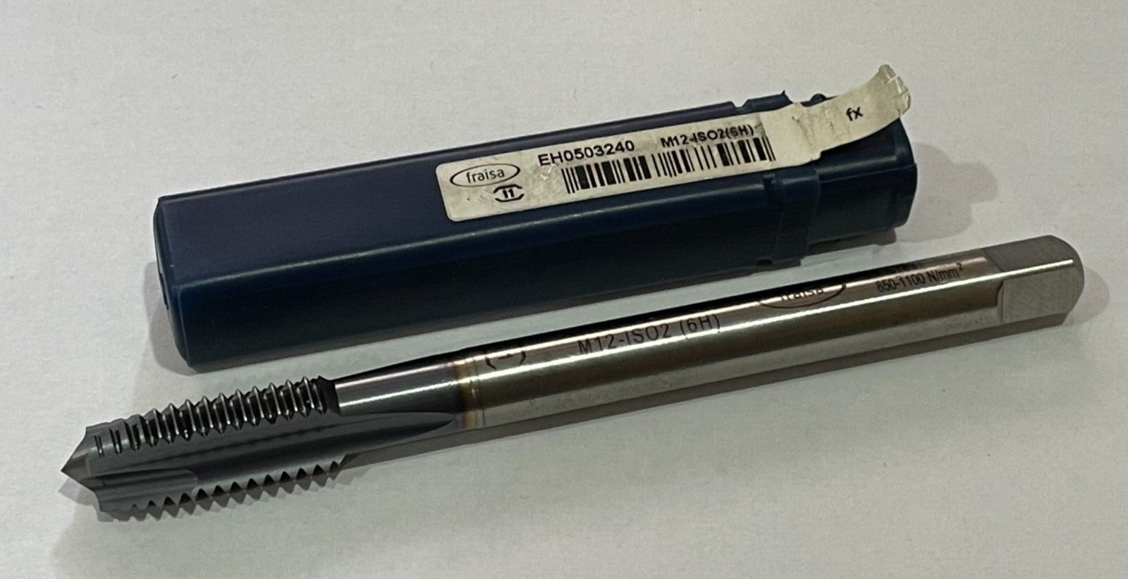 1pc FRAISA Tap for through hole threads M12 ISO2 6H FORM B DIN376 STEEL ...