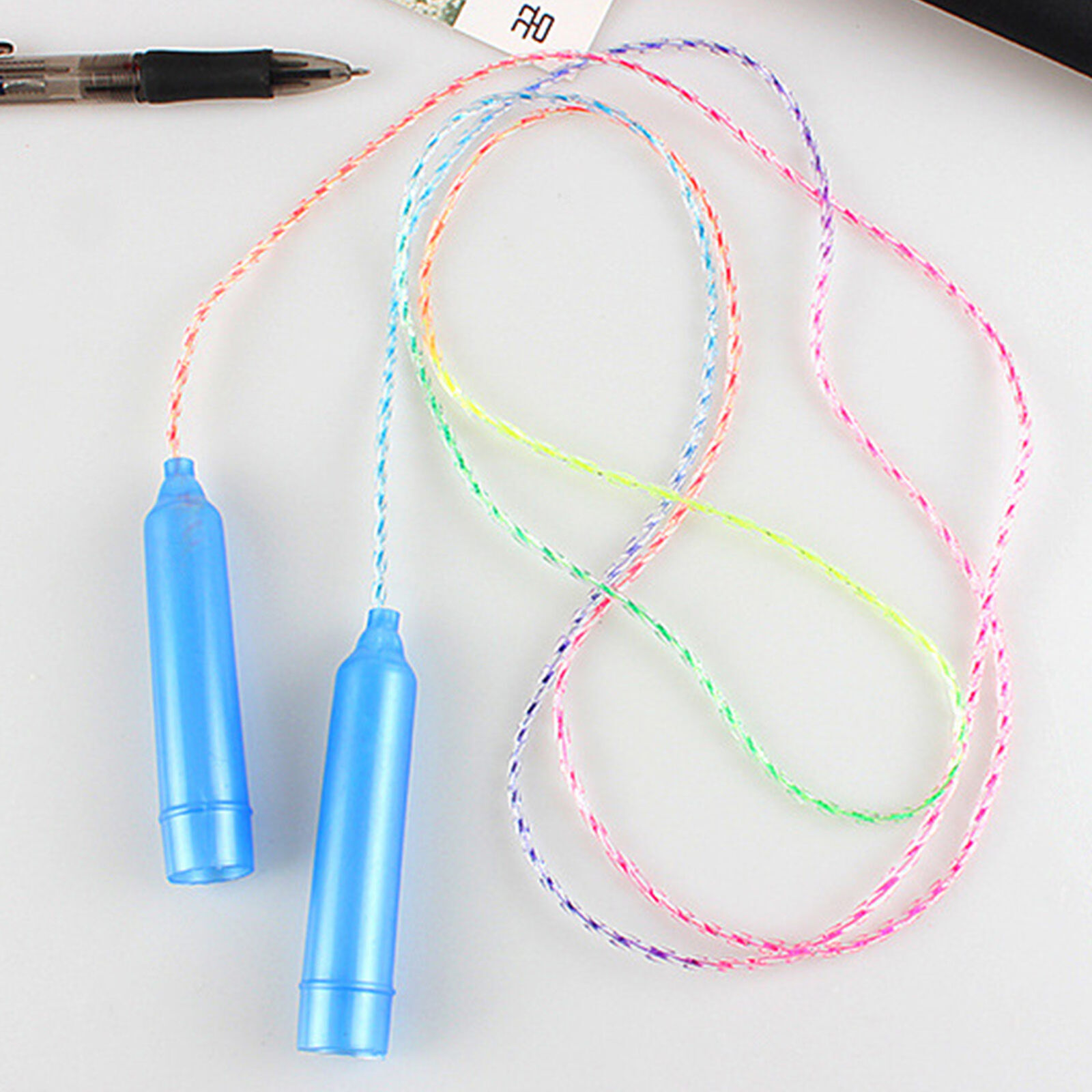 Kids Jump Rope Skipping Rope Adjustable Length Knot Free Jumping Rope ...