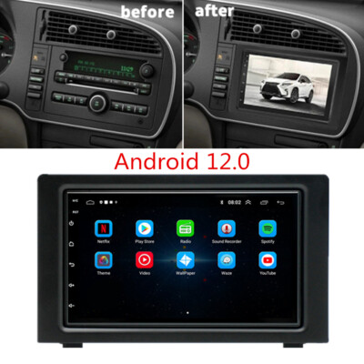 For 2007-2011 SAAB 9-3 / 93 Stereo Radio 7" Android 12.0 Head Unit GPS ...