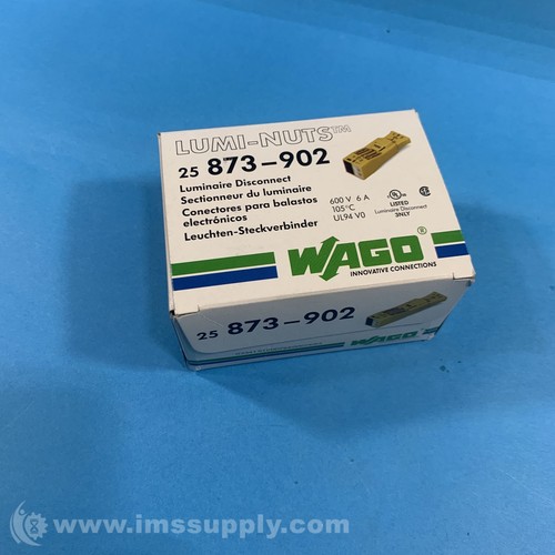 Wago 873-902 Box of 25 Lighting Connectors FNFP | eBay