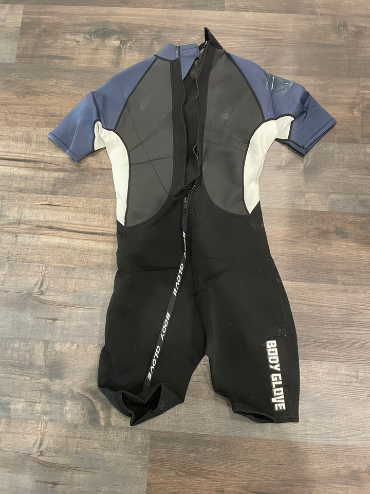 Size XL Body Glove Wetsuit Mens Shorty Wet Body Suit Black/Blue ...