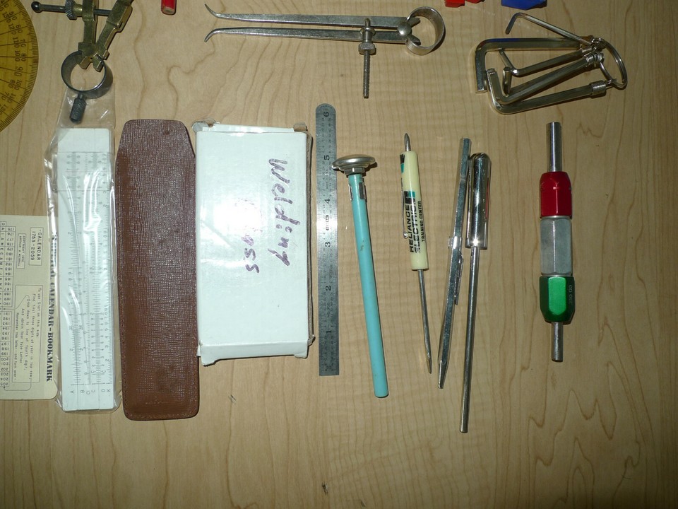 Vintage Odd Lot tools and parts from Machinists tool box. Lot 1 | eBay