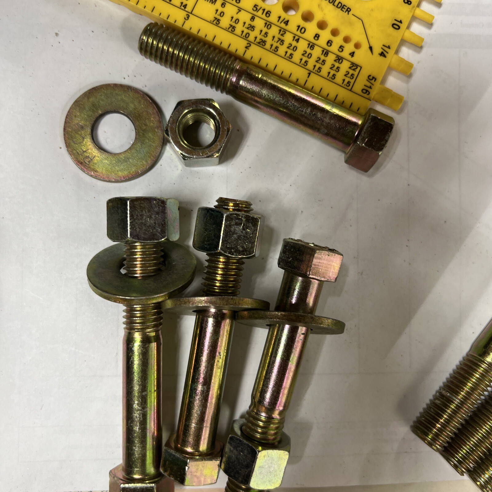 L9 9/16” Kit - 1 Bolt 3 1/2” - 1 Washer - 2 Nut Grade 9 Box 4 Sets | eBay