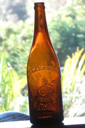 Vintage Resch's Sydney Beer Bottle Brown Glass Lion Logo | eBay Australia