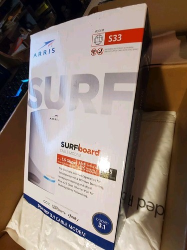 ARRIS S33 SURFboard DOCSIS 3.1 Multi-Gigabit Cable Modem 2.5 Gbps ...
