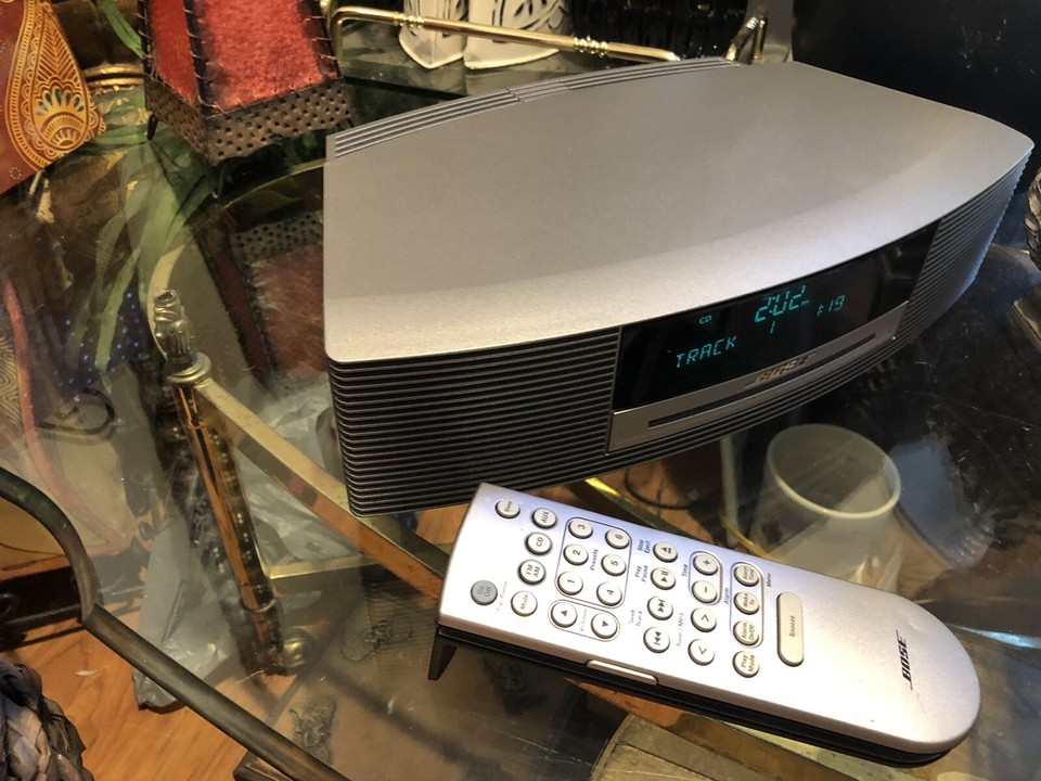 Bose Wave Music System Titanium Silver Series Il W/ Backlight Remote ...