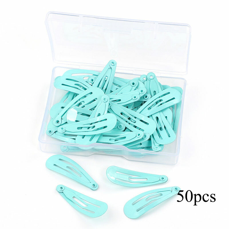 50Pcs/Box 3cm Snap Hair Clips for Hair Clip Pins BB Hairpin Color Metal ...