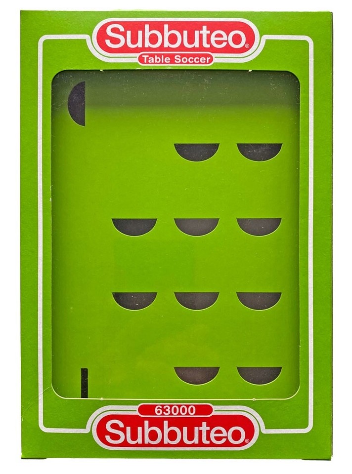 NEW REPRODUCTION SUBBUTEO TABLE FOOTBALL TEAM BOXES. MID 80's DESIGN ...