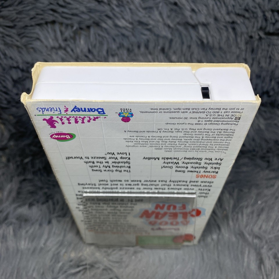 Barney & Friends Good Clean Fun VHS Tape 1998 Video Tape PBS Kids ...