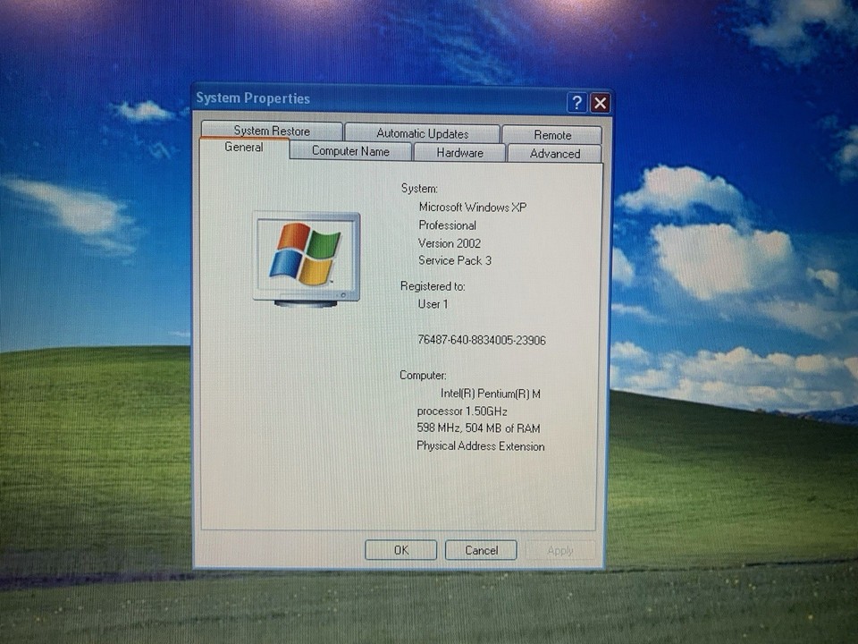 IBM ThinkPad X41 Type 2525 Intel Pentium M 1.50GHz 512mb RAM 60gb HDD ...